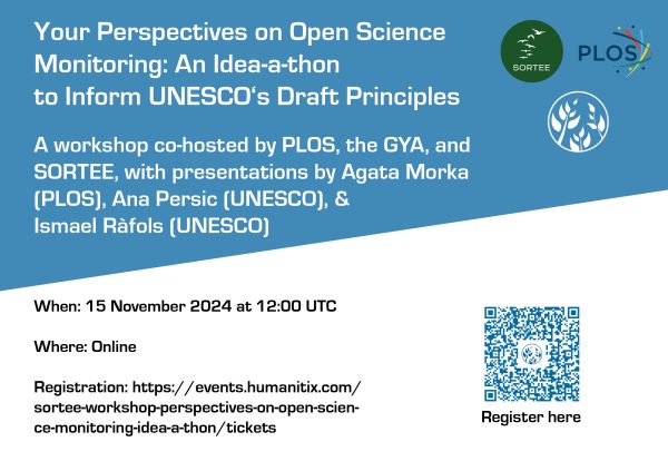 Your Perspectives on Open Science Monitoring: An Idea-a-thon to Inform UNESCO’s Draft Principles ...
